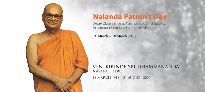 Venerable K Sri Dhammananda, 1918 – 2006 – Nalanda Buddhist Society