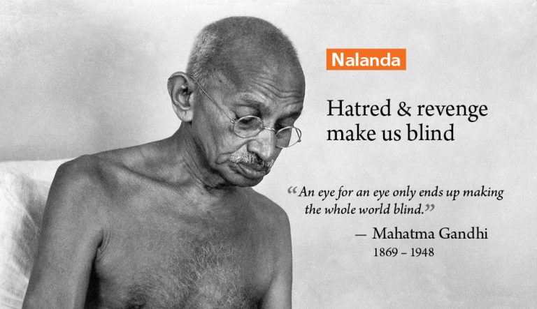 Tribute to Mahatma Gandhi – Nalanda Buddhist Society