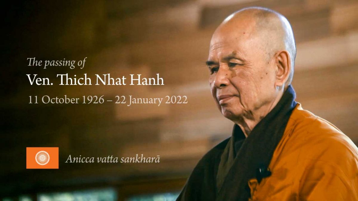 Passing of Zen Master – Venerable Thich Nhat Hanh – Nalanda Buddhist ... Passing of Zen Master – Venerable Thich Nhat Hanh – Nalanda Buddhist ...