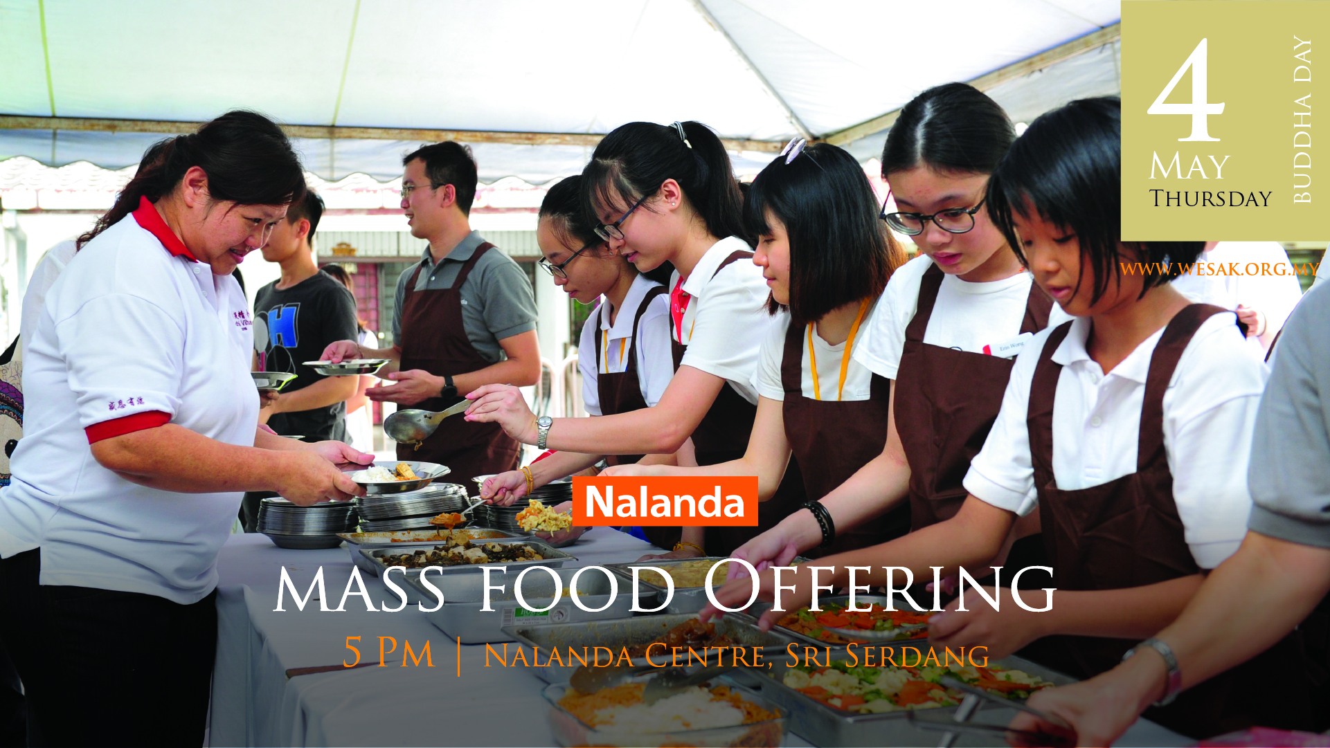 Buddha Day – Mass Food Offering – Nalanda Buddhist Society