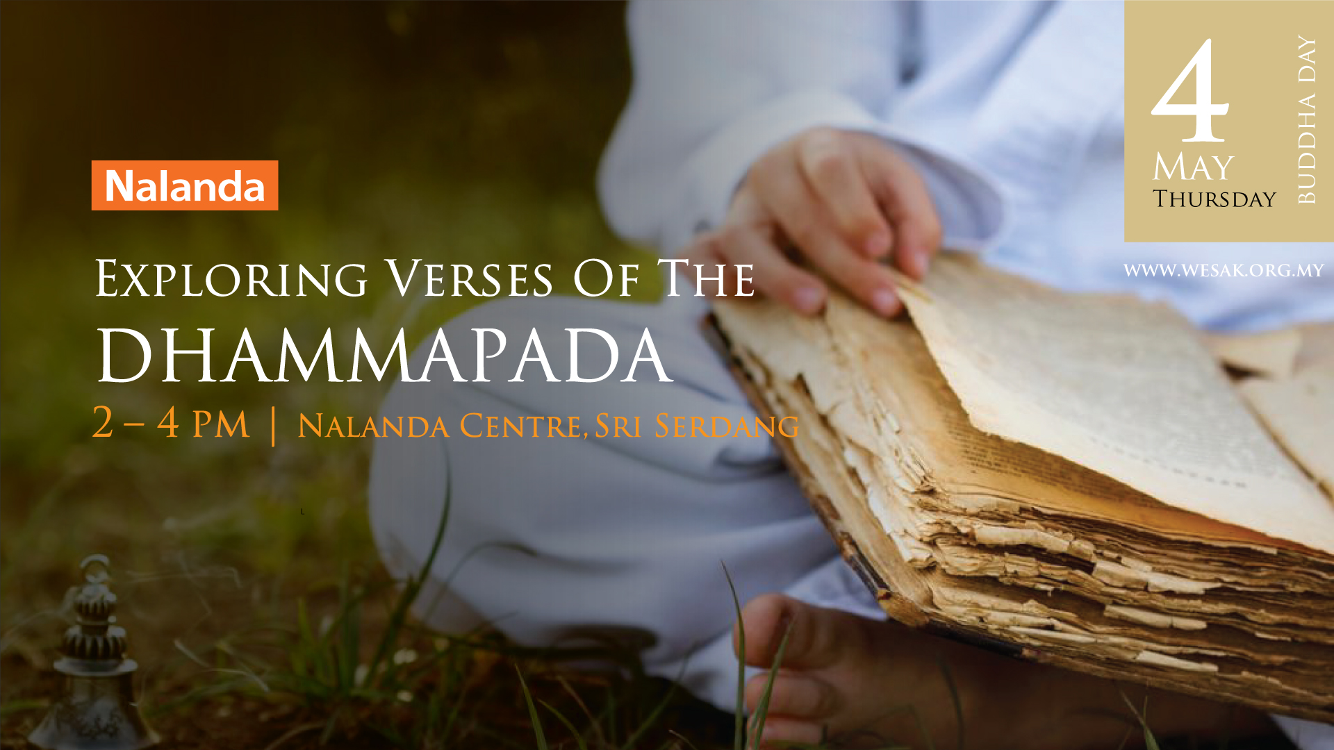 Dhammapada study series starts on Buddha Day – Nalanda Buddhist Society