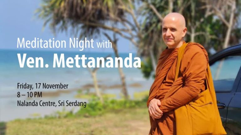 Meditation Night with Ven. Mettananda – Nalanda Buddhist Society